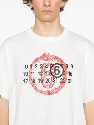 Buy MAISON MARGIELA Year Of The Snake T-shirt - White At 11% Off
