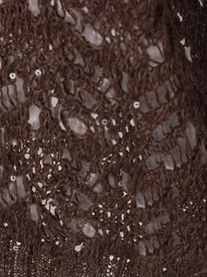 Brunello Cucinelli Sequin-embellished Sweater - Brown