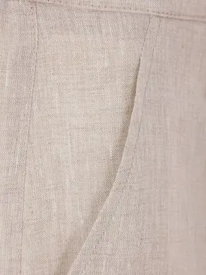 Brunello Cucinelli Linen Shorts - Neutrals