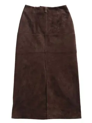 ATELIER Suede Midi Skirt