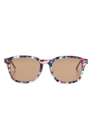 Thom Browne Tortoiseshell-effect Sunglasses - Blue