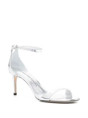 STUART WEITZMAN 75mm Nudist Ii Sandals - Silver