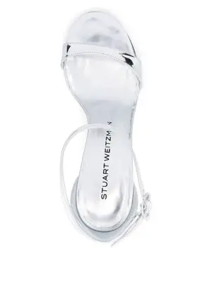 STUART WEITZMAN 75mm Nudist Ii Sandals - Silver