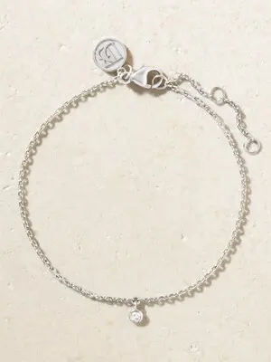 DE BEERS LONDON 18-karat White Diamond Bracelet - Silver