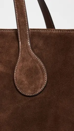 LIFFNER Sprout Suede Tote - Dark Brown