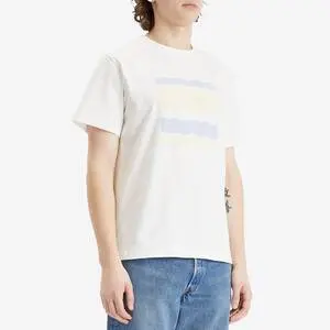 A.p.c. Malone Wave Print T-shirt - White/yellow
