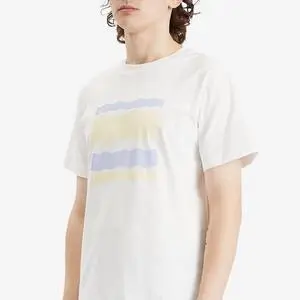 A.p.c. Malone Wave Print T-shirt - White/yellow