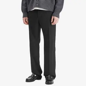 Ami Straight Fit Wool Gabardine Trousers