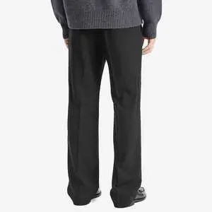 Ami Straight Fit Wool Gabardine Trousers
