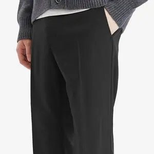 Ami Straight Fit Wool Gabardine Trousers