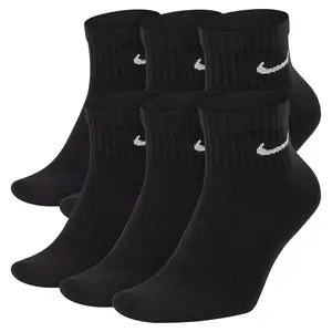 Nike Everyday Cushioned Training Ankle Socks - Black