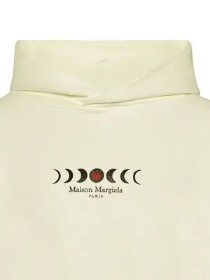 MAISON MARGIELA Logo-print Hoodie - Neutrals