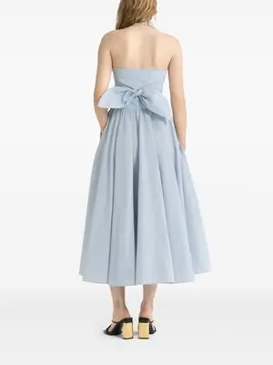 PATOU Halterneck Faille Maxi Dress