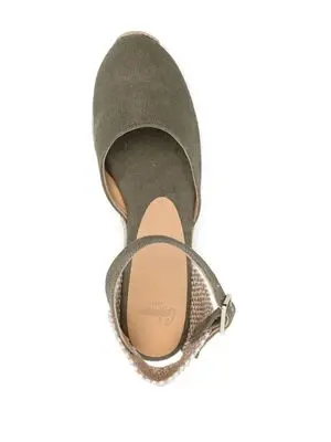 CastaÑer 50mm Carol Espadrilles - Green