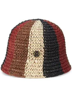 MAISON MICHEL Pablo Bucket Hat - Brown