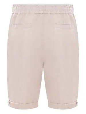 Brunello Cucinelli Linen Track Shorts - Neutrals