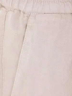 Brunello Cucinelli Linen Track Shorts - Neutrals