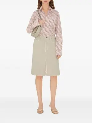 Burberry Denim Skirt - Neutrals