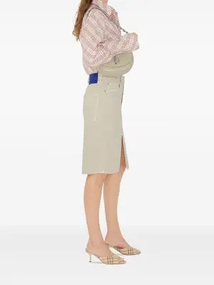 Burberry Denim Skirt - Neutrals