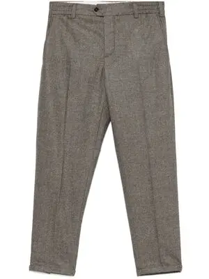 PT TORINO Herringbone-pattern Trousers