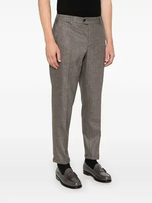 PT TORINO Herringbone-pattern Trousers