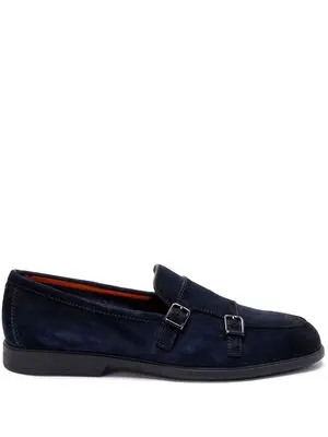 Santoni Suede Loafers - Blue