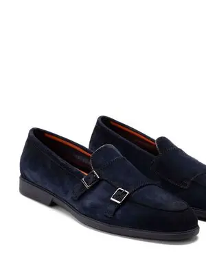 Santoni Suede Loafers - Blue