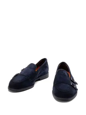 Santoni Suede Loafers - Blue