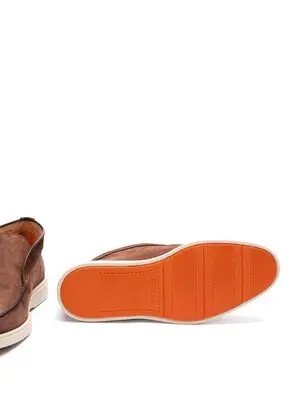 Santoni Suede Boots - Brown