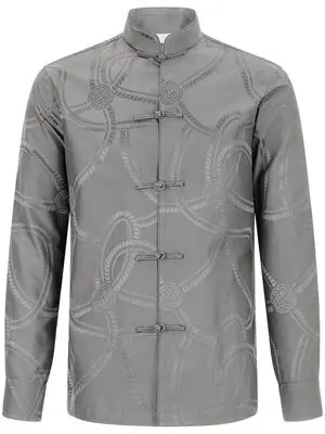 Shanghai Tang Patterned-jacquard Shirt