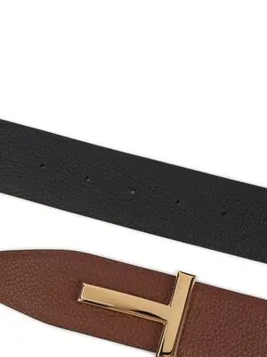 TOM FORD Logo-plaque Belt - Brown