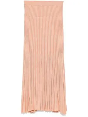 Zimmermann Pleated Midi Skirt - Neutrals