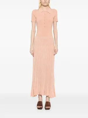 Zimmermann Pleated Midi Skirt - Neutrals