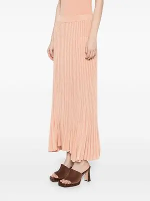 Zimmermann Pleated Midi Skirt - Neutrals