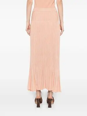 Zimmermann Pleated Midi Skirt - Neutrals