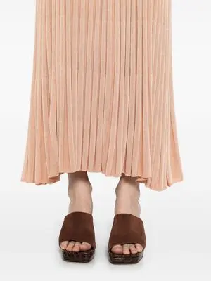 Zimmermann Pleated Midi Skirt - Neutrals