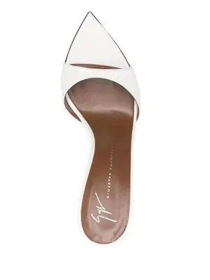 GIUSEPPE ZANOTTI 90mm Intriigo Mules - White