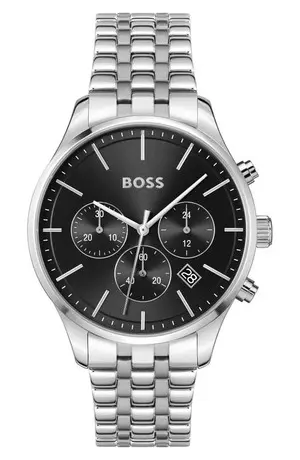 BOSS Avery Chronograph Bracelet Watch - Black