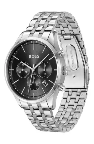 BOSS Avery Chronograph Bracelet Watch - Black
