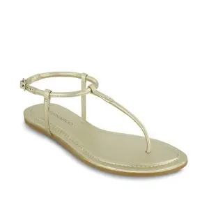 Bernardo Hercu T-strap Sandal - Champagne