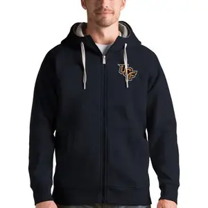 ANTIGUA Ucf Knights Victory Full-zip Hoodie - Charcoal