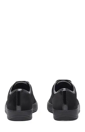 LANVIN Dbb1 Velvet And Patent Leather Sneakers - Black/black