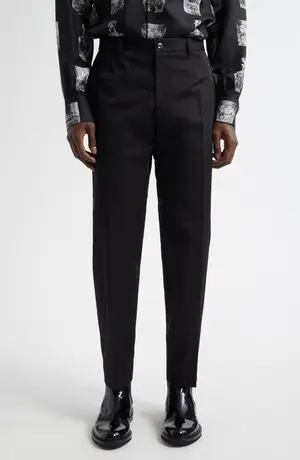 Dolce & Gabbana Straight Leg Stretch Cotton Pants