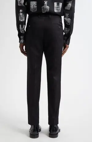 Dolce & Gabbana Straight Leg Stretch Cotton Pants