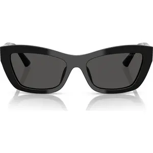 JIMMY CHOO 54mm Cat Eye Sunglasses - Black