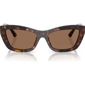 JIMMY CHOO 54mm Cat Eye Sunglasses - Havana