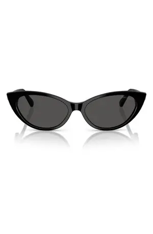 JIMMY CHOO Jimmy Choo 55mm Cat Eye Sunglasses Black