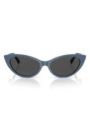 JIMMY CHOO Jimmy Choo 55mm Cat Eye Sunglasses Blue
