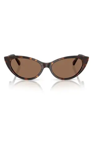 JIMMY CHOO Jimmy Choo 55mm Cat Eye Sunglasses Havana