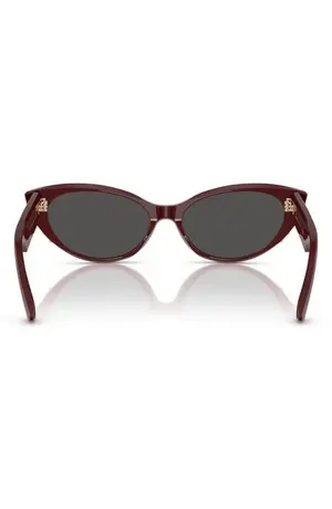 JIMMY CHOO 55mm Cat Eye Sunglasses - Red